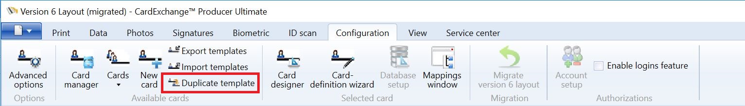 Duplicate Templates