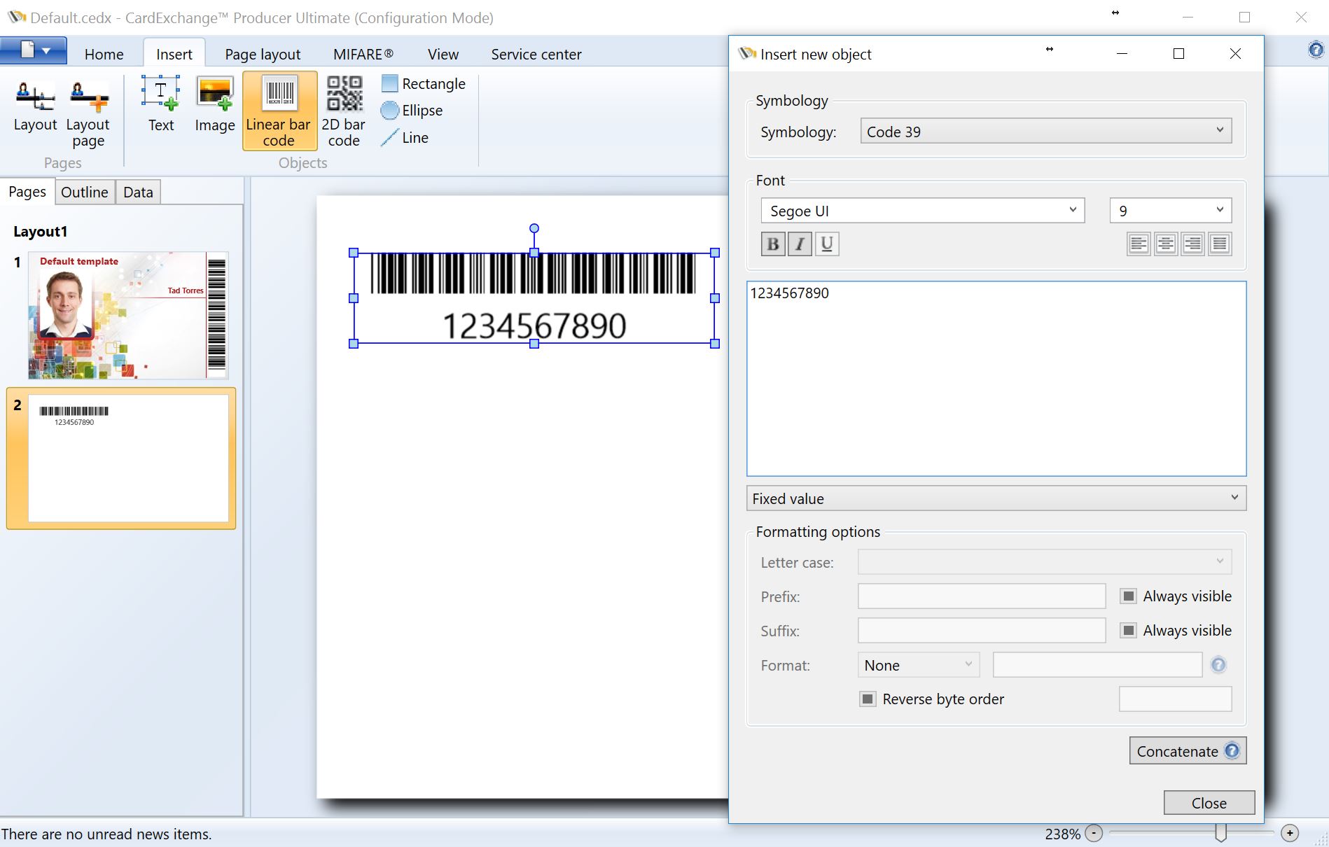 1D Barcode 1D Barcode